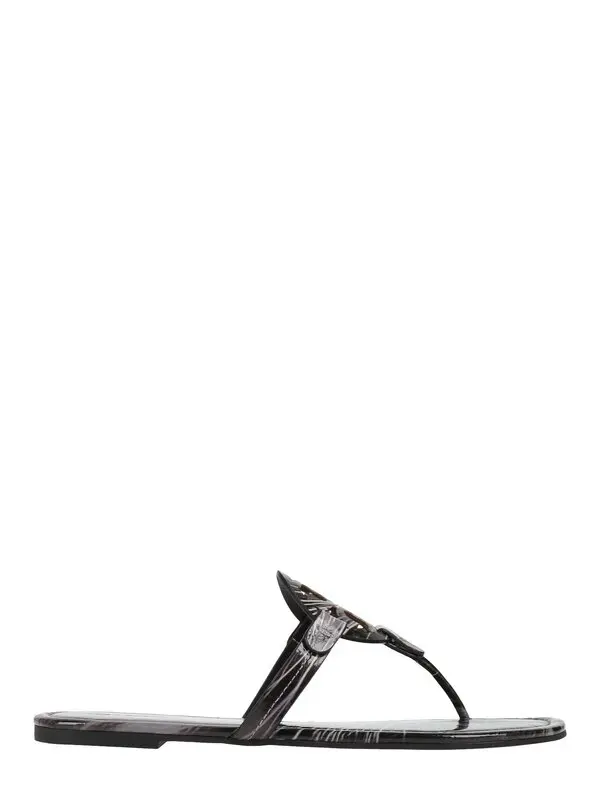 Tory Burch Leather Flip-flop Sandals - Black