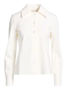 Tory Burch Long-sleeve Collared Shirt - White