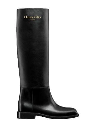 Dior D-town Knee High Boots - Black
