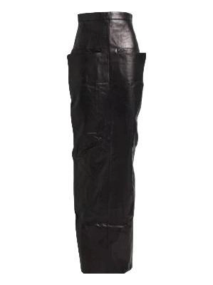 Rick Owens High-waisted Midi Skirt - Black