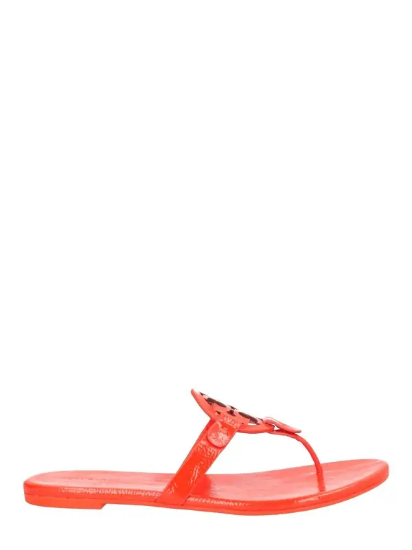 Tory Burch Patent Leather Flip Flops - Pink