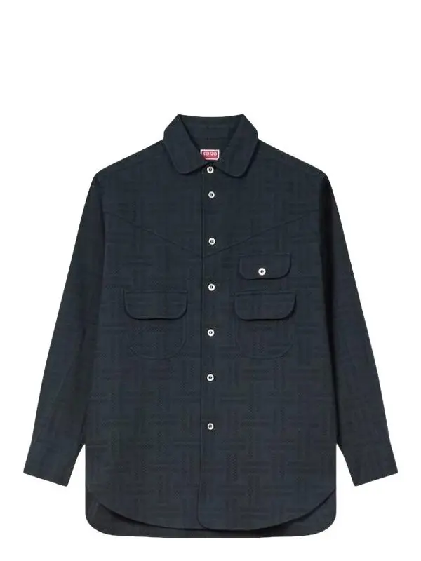 Kenzo Weave' Workwear Overshirt - Black