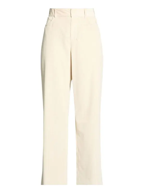 Max Mara Loose Corduroy Trousers - Beige