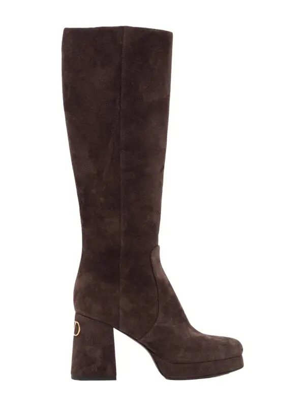 Valentino Garavani Fawcette Platform Boots - Black
