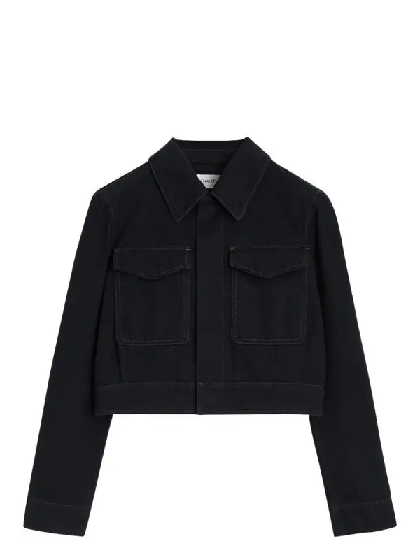 LEMAIRE Two Pocket Cropped Jacket - Black