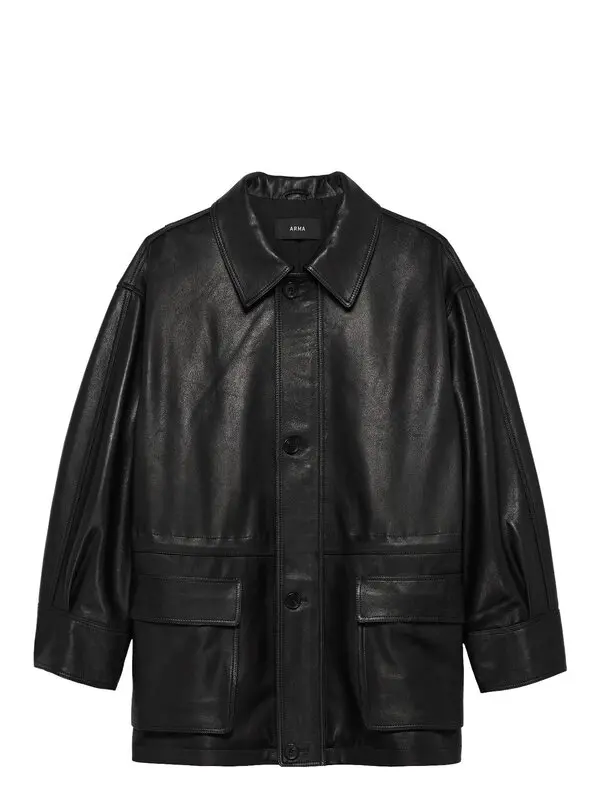 ARMA Maeve Leather Jacket - Black