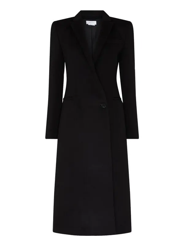 Alexander McQueen Single-breasted Long Coat - Black
