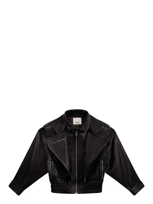 Isabel Marant Étoile Aneli Leather Jacket - Black