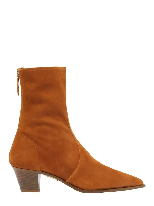 AQUAZZURA Brunswick Ankle Boots - Brown