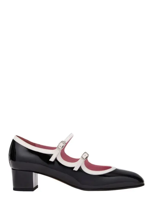 CAREL Mary Jane Ballet Flats With Buckle Detail - Black