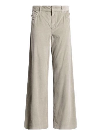 Max Mara Wide-leg Corduroy Trousers - Grey
