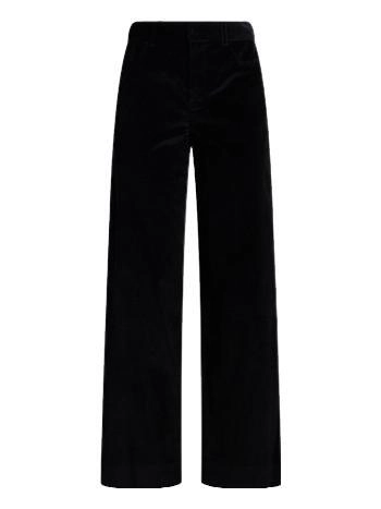 Max Mara Wide-leg Corduroy Trousers - Black