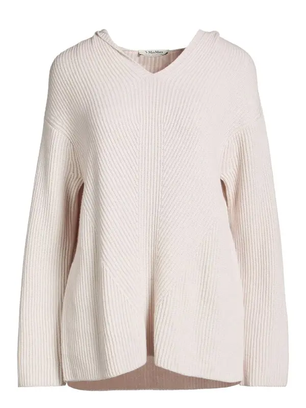 Max Mara Long-sleeve Knit Hooded Sweatshirt - No