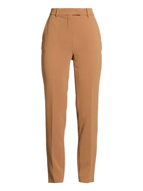Max Mara Tapered Crepe Trousers - Camel