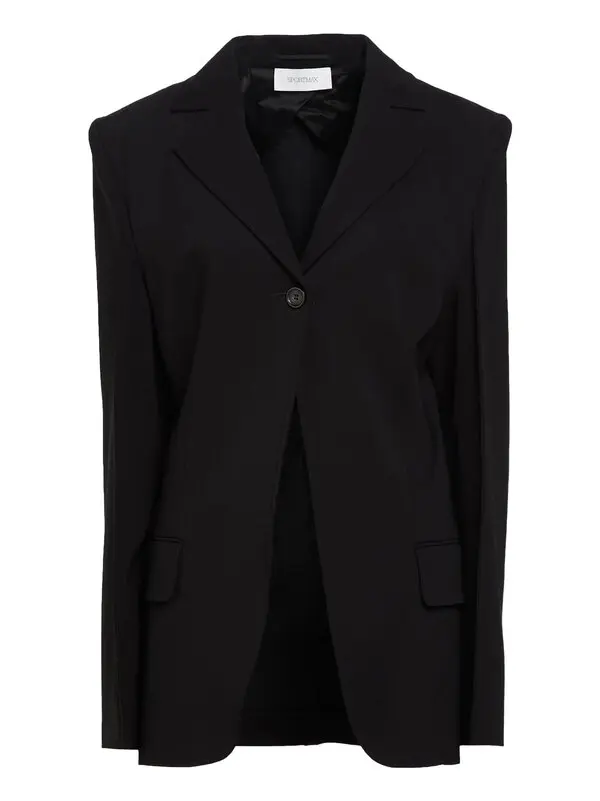 Sportmax Single-breasted Blazer - Black