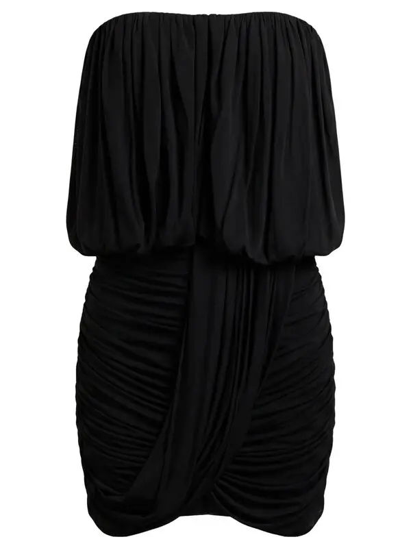 Isabel Marant Étoile Strapless Gathered Draped Dress - Black