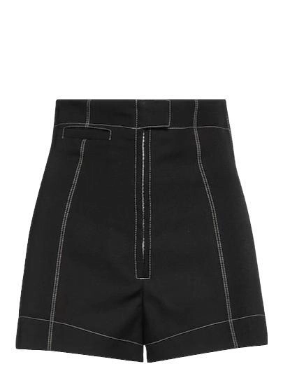 Jacquemus Solid Zip Shorts - Black