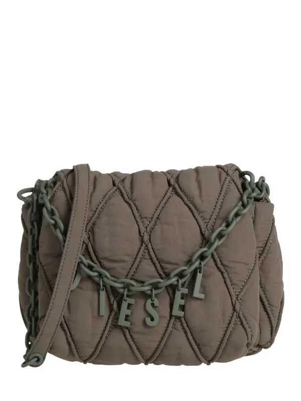 DIESEL® Quilted Flap Bag - Brown