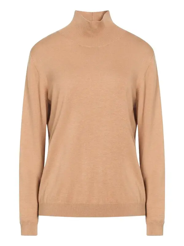 Max Mara Long Sleeve Turtleneck Pullover - Camel