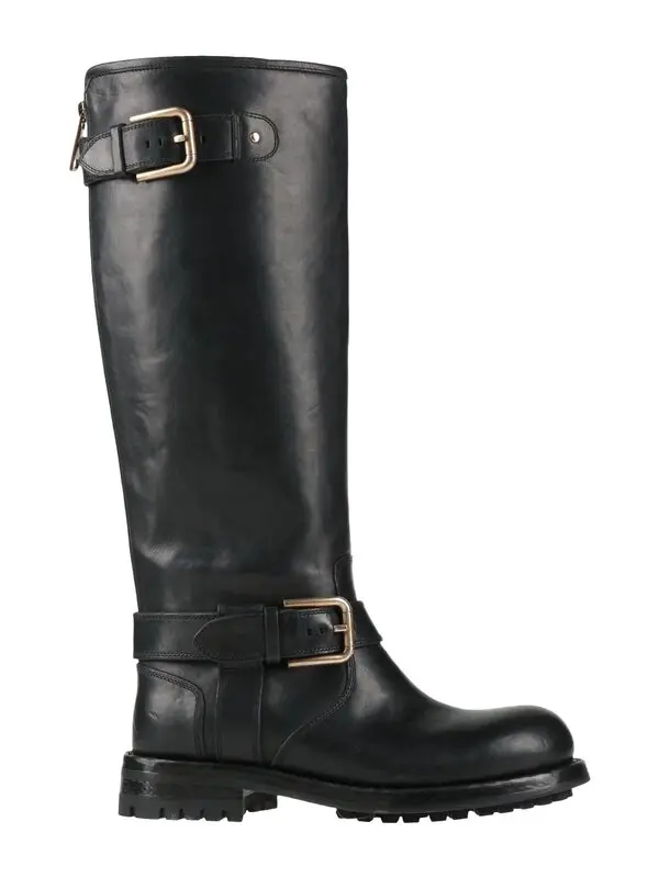 Dolce & Gabbana Knee High Riding Boots - Black