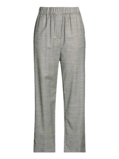 Max Mara Houndstooth Flannel Straight-leg Trousers - Black