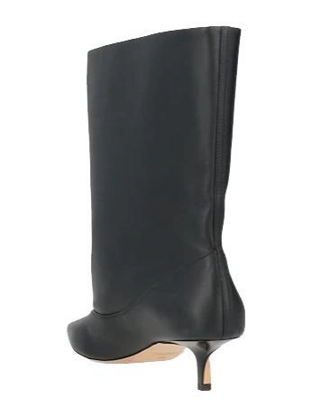 Jacquemus Pointed-toe Kitten Heel Ankle Boots - Black