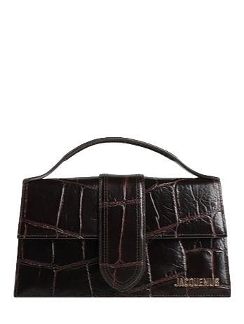 Jacquemus Crocodile-effect Leather Bag - Black