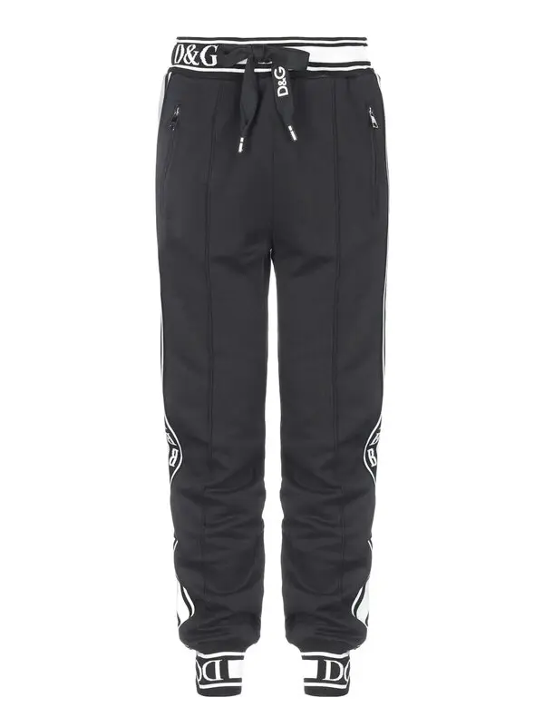 Dolce & Gabbana Fleece Track Pants - Black