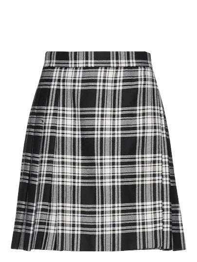 Dolce & Gabbana Tartan Pattern Flannel Mini Skirt - Black