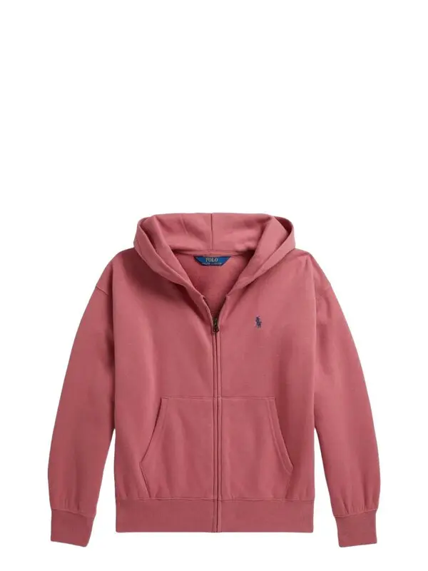 Polo Ralph Lauren Embroidered Pony Zip-up Hoodie - Pink