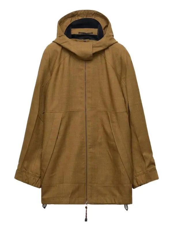 Prada Mélange Hopsack Wool Jacket - Cinnamon