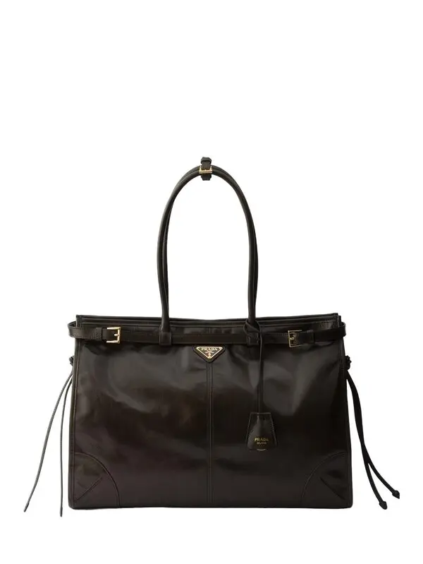 Prada Bonnie Extra-large Leather Bag - Forest