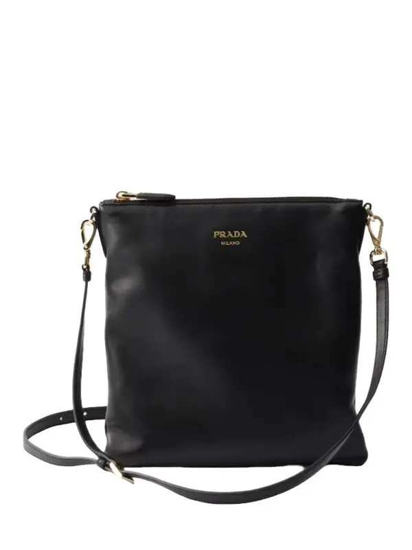 Prada Nappa Leather Mini Shoulder Bag - Black