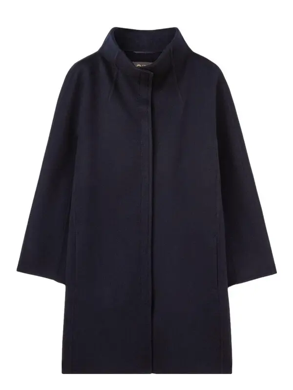 Loro Piana Roadden Cashmere Coat - Navy Blue