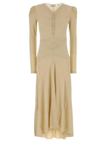 Isabel Marant Étoile Nejma Ruched Midi Dress - Nude