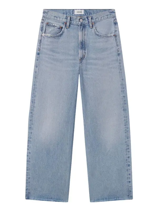 AGOLDE Low Curve Fray Jeans - Blue