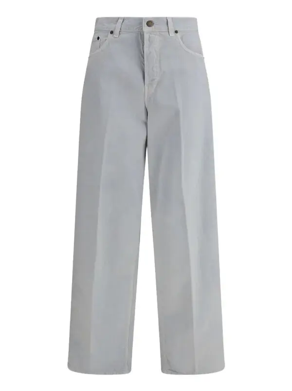 HAIKURE Logo Patch Straight-leg Jeans - White
