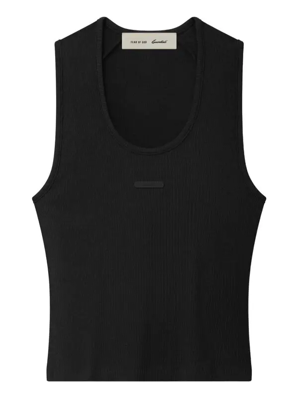 Fear Of God Ribbed-knit Fitted Tank Top - Black