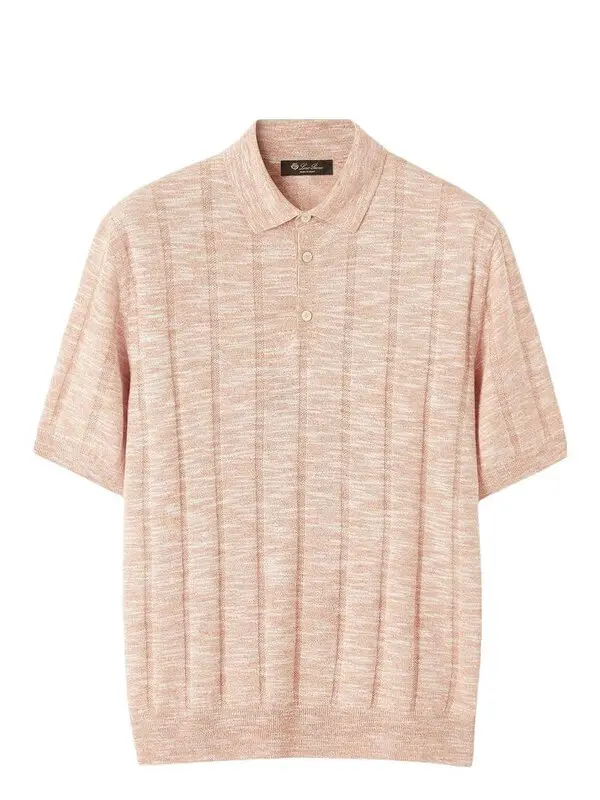 Loro Piana Knitted Polo Shirt - Nude