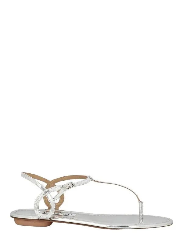 AQUAZZURA Almost Bare Thong-strap Sandals - Gray