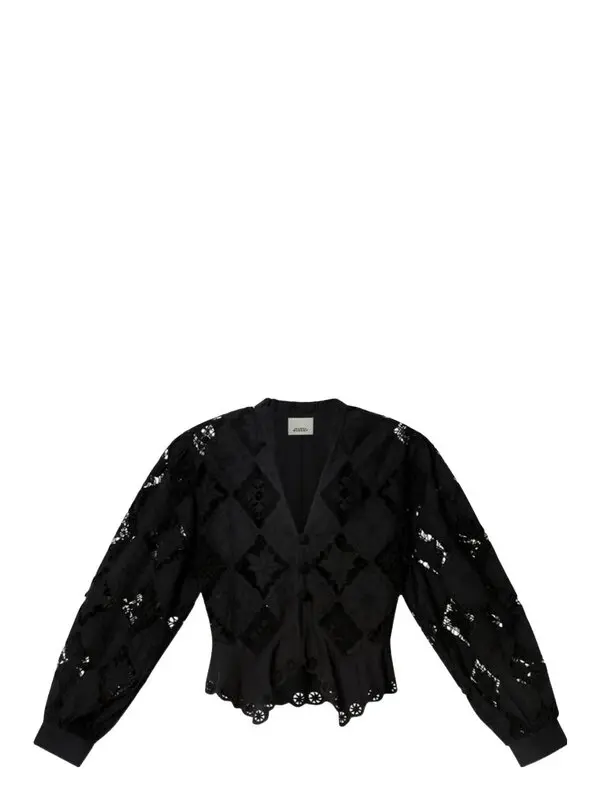 Isabel Marant Étoile Diamond Pattern Lace Cover-up - Black