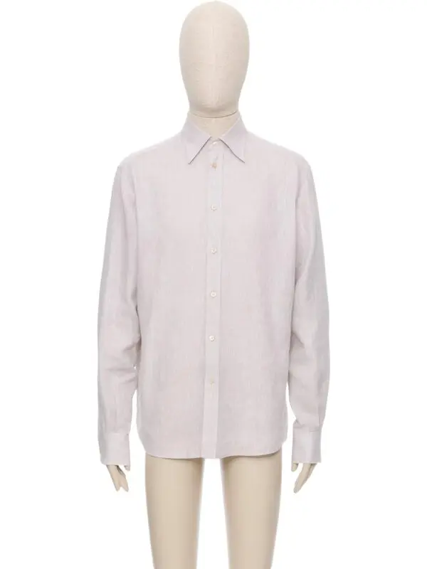 Valentino Garavani Linen Shirt With Vlogo Embroidery - Agata
