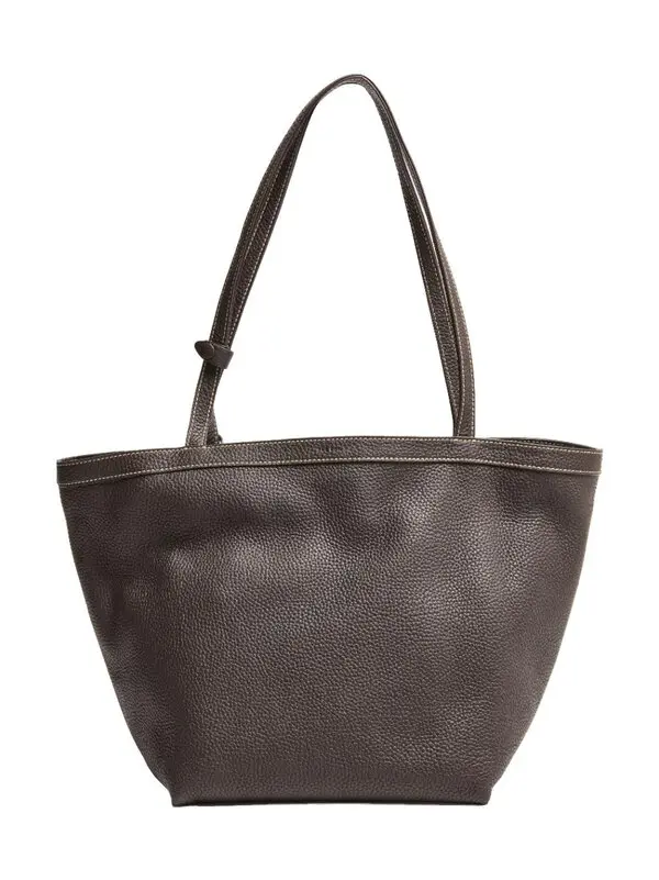THE ROW Park Tote Three Stitch Bag - Black