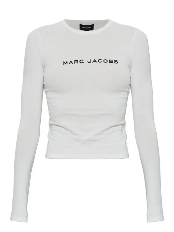 Marc Jacobs Long Sleeve Logo T-shirt - White