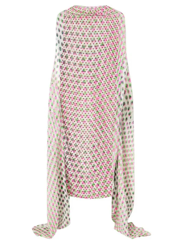 Dries Van Noten Polka Dot Maxi Dress - White