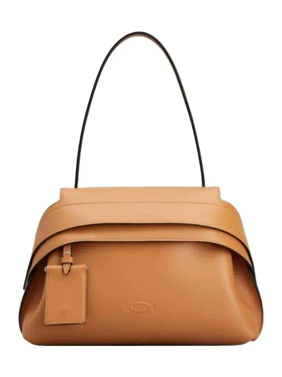 TOD'S Small Wave Bag In Leather - Brown