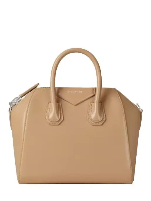 Givenchy Mini Antigona Bag In Box Leather - Sand-colored