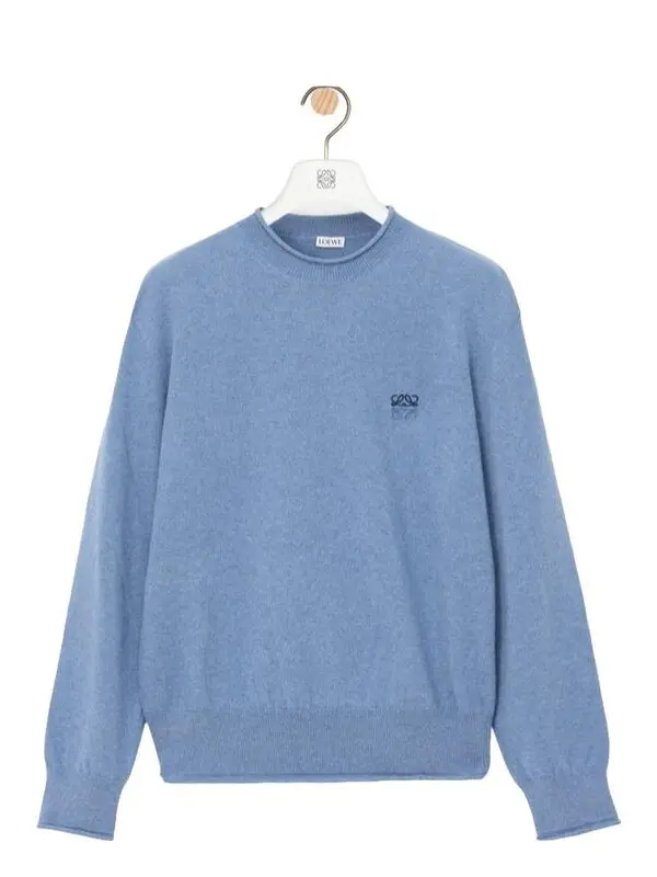 Loewe Cotton Cashmere Sweater - Light Blue