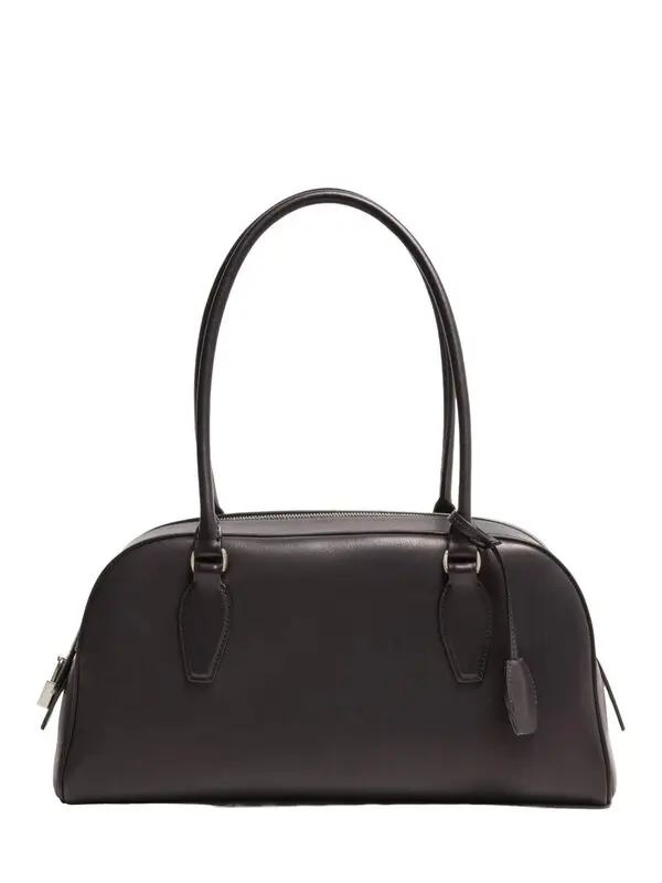 THE ROW E/w India Leather Shoulder Bag - Black