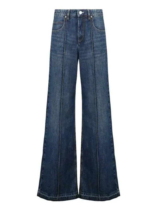 Isabel Marant Étoile Noldy Logo-patch Jeans - Blue